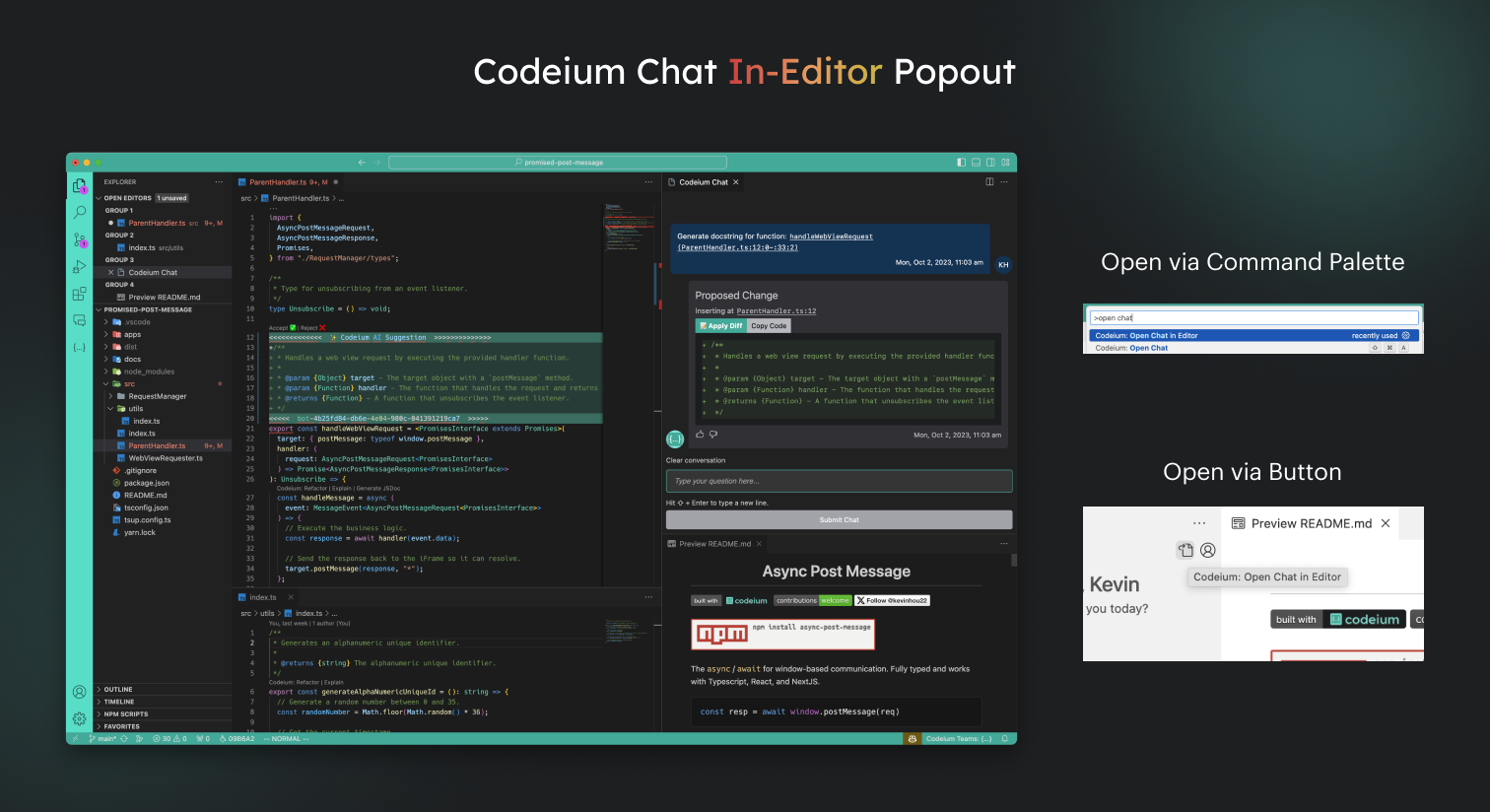 Changelog v1.2.97 | Codeium · Free AI Code Completion & Chat